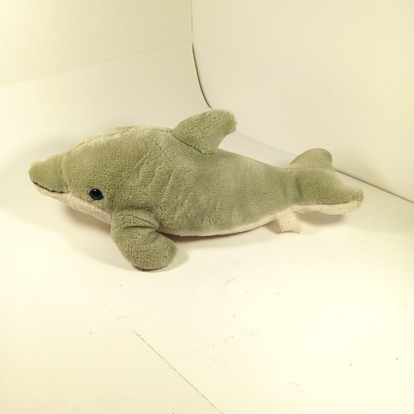 Sea World | Toys | Sea World Dolphin Gray White Stuffed Animal Plush ...